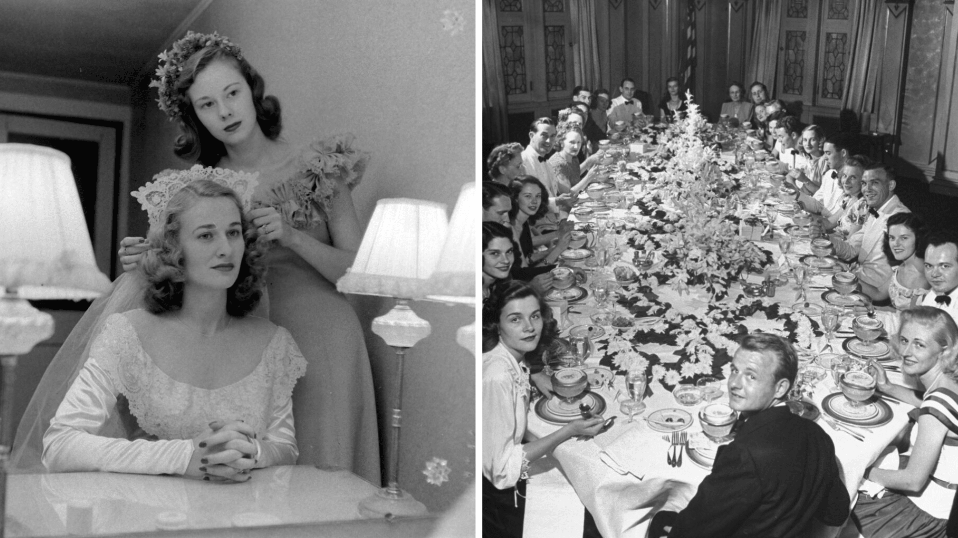 Photos of a Stylish Kansas City Wedding in 1947